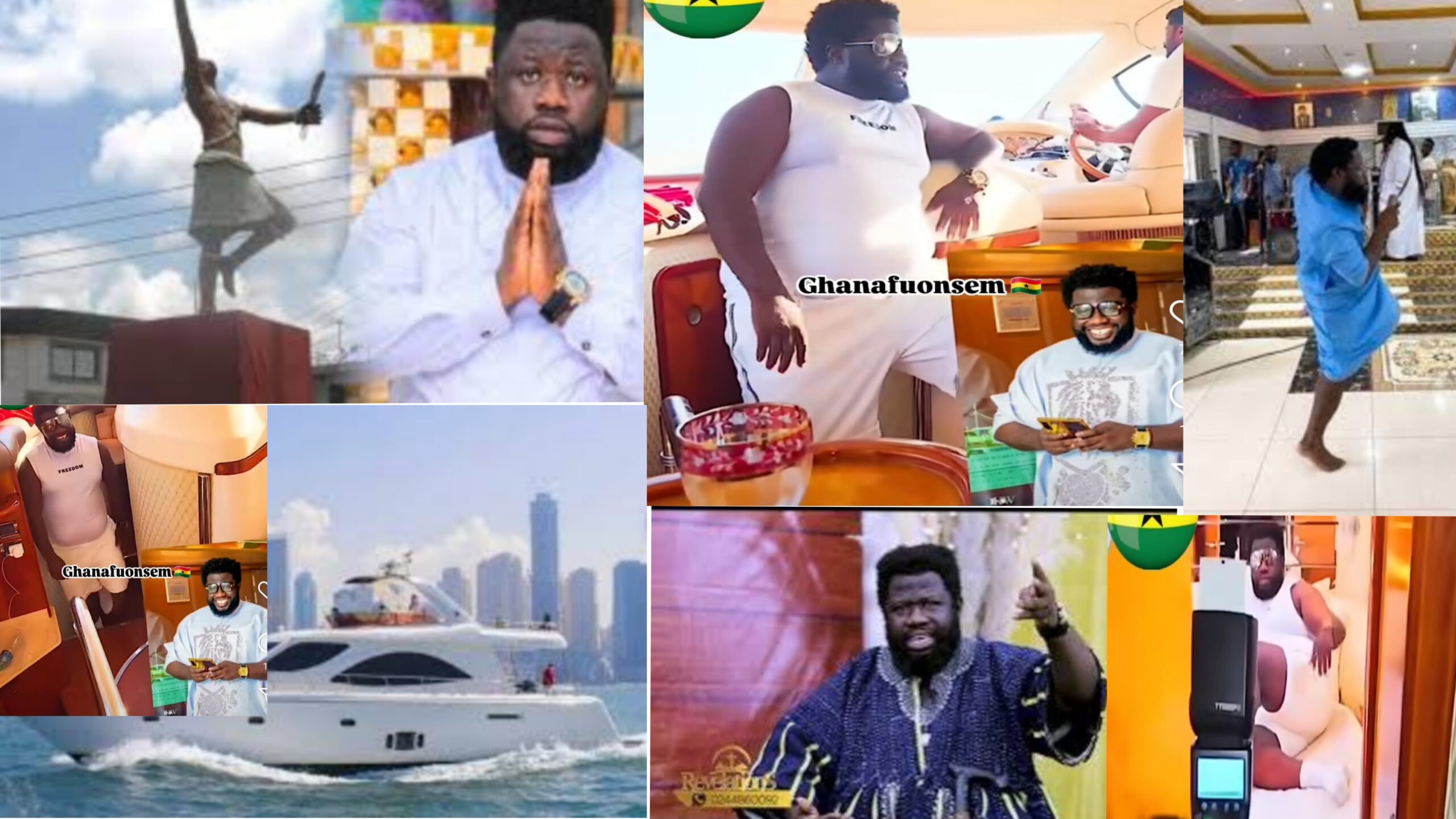 Prophet Azuka Blows Money On Yachts In Dubai - Netizens F!res Him As F ...